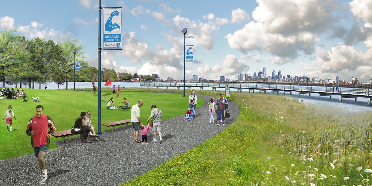 61st Street to the Passyunk Avenue Bridge | Schuylkill Banks